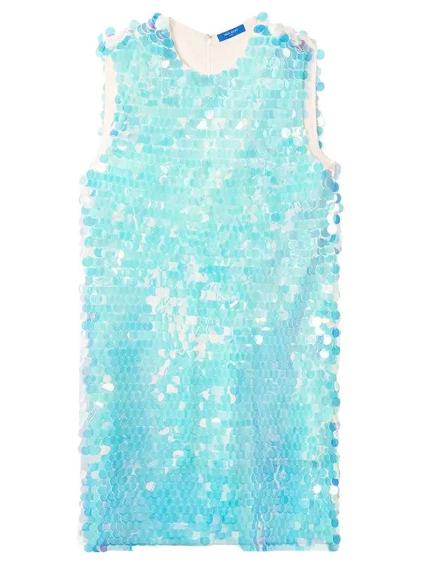Nina Ricci Sequin Embellished Dress - Blue