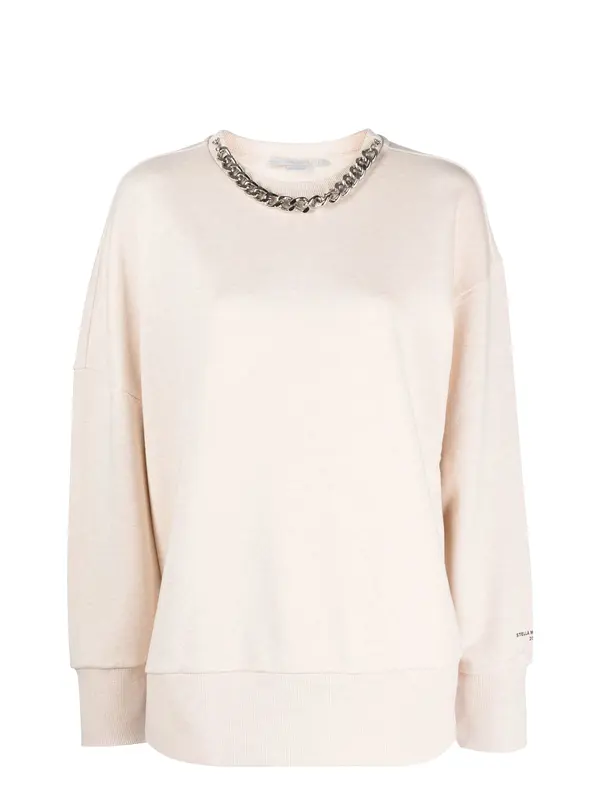 Stella McCartney Chain-link Sweatshirt - Neutrals