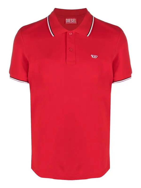 DIESEL® T-smith-d Cotton Polo Shirt - Red