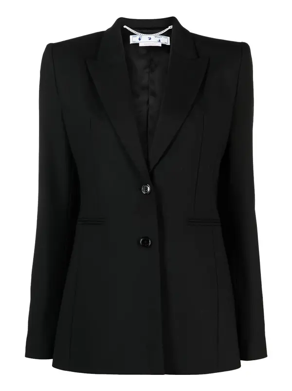 Off-White Tailored Single-breasted Blazer - Black
