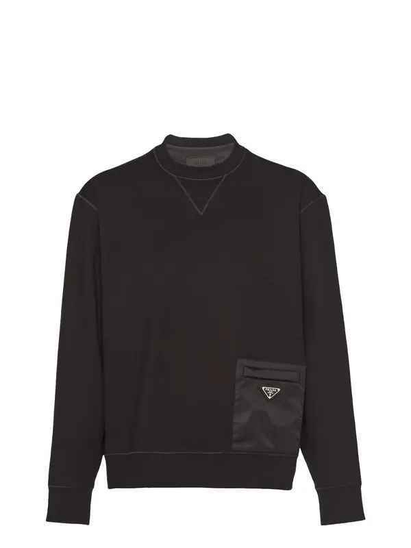 Prada Pocket-detail Sweatshirt - Black