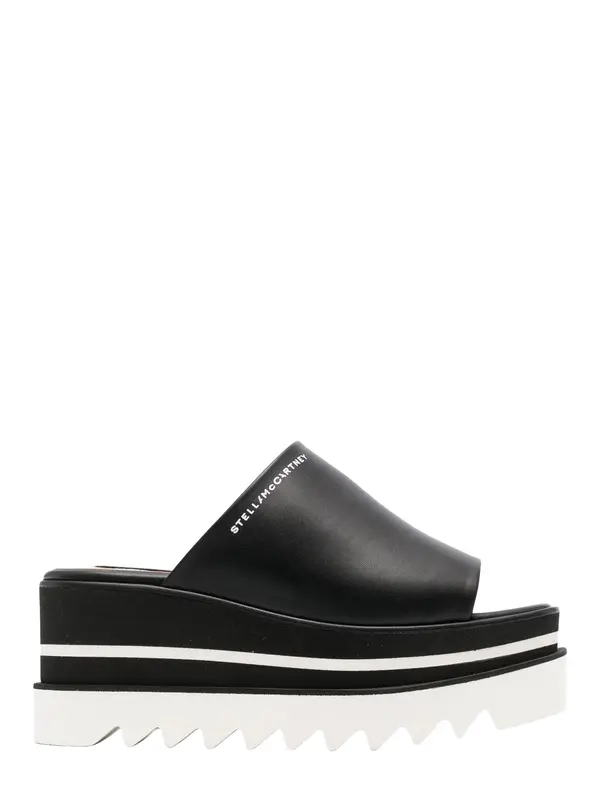 Stella McCartney Platform-sole Slip-on Sandals - Black