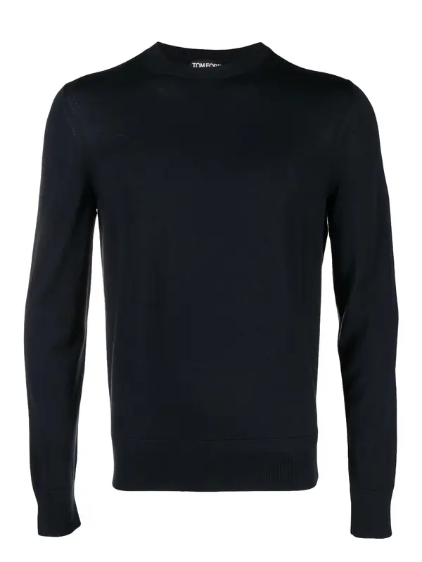 TOM FORD Fine-knit Wool Jumper - Blue