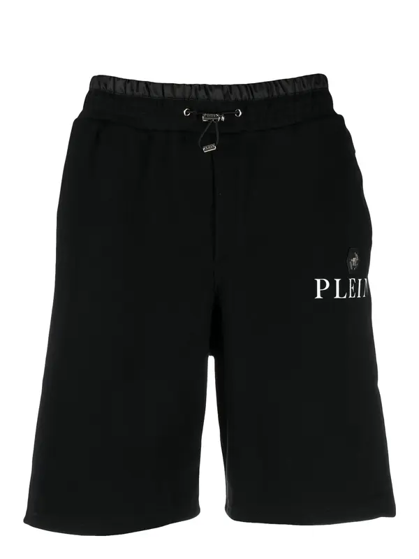 Philipp Plein Logo-plaque Track Shorts - Black