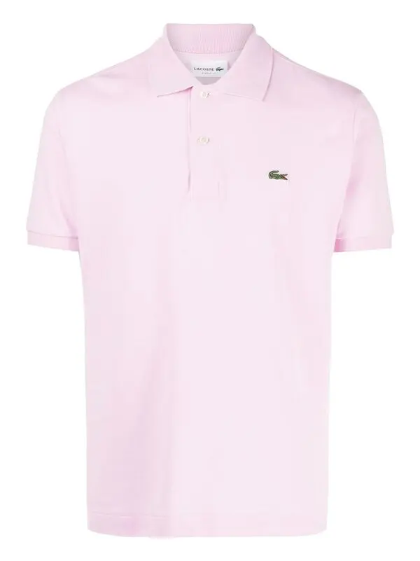 Lacoste Chest Logo-patch Polo Shirt - Pink