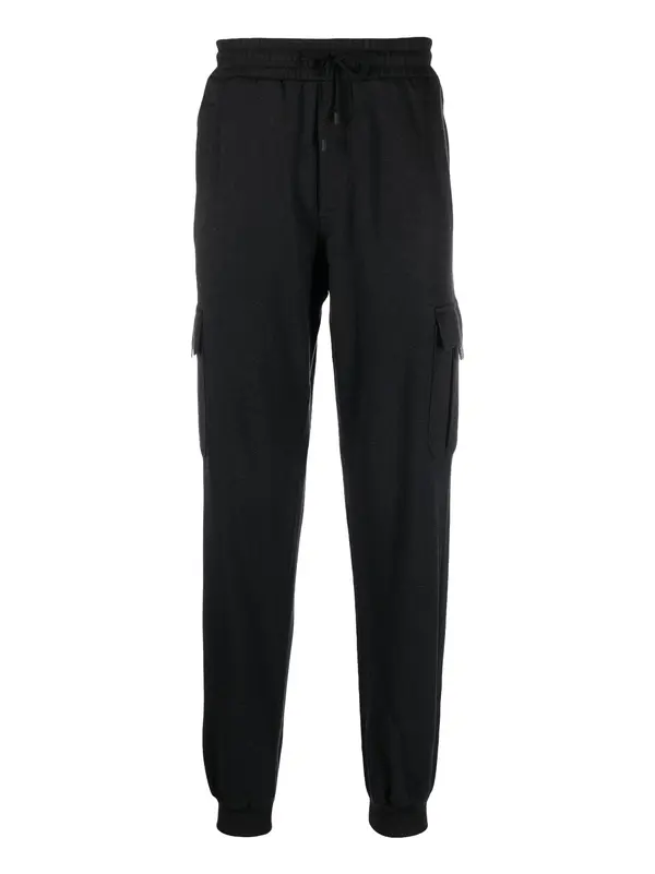 Kiton Logo-patch Cargo Track Pants - Black