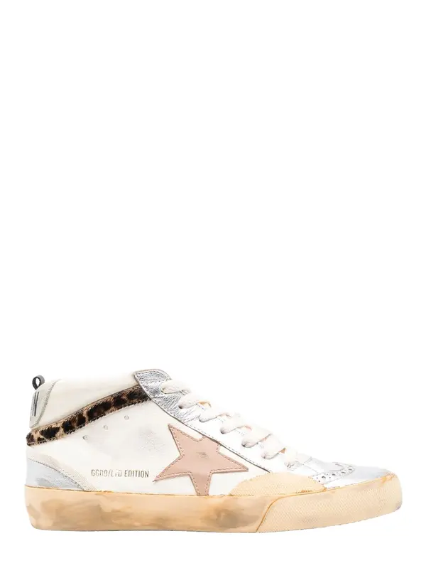 GOLDEN GOOSE Mid-star High-top Sneakers - Neutrals