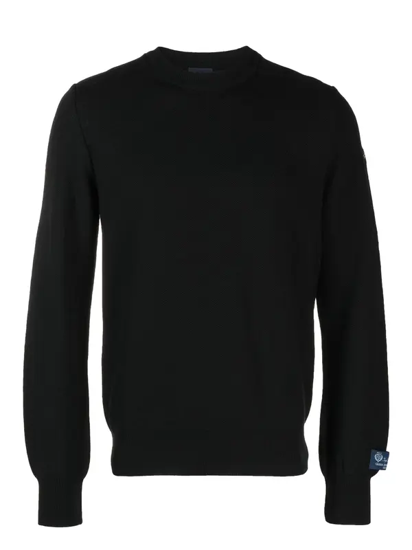 Paul & Shark Round-neck Jumper - Black