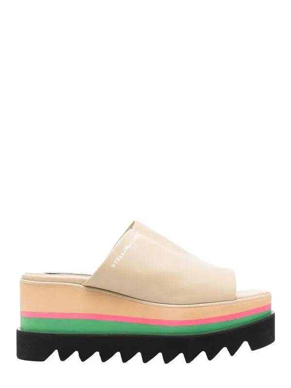 Stella McCartney Platform Sole Slip-on Sandals - Neutrals