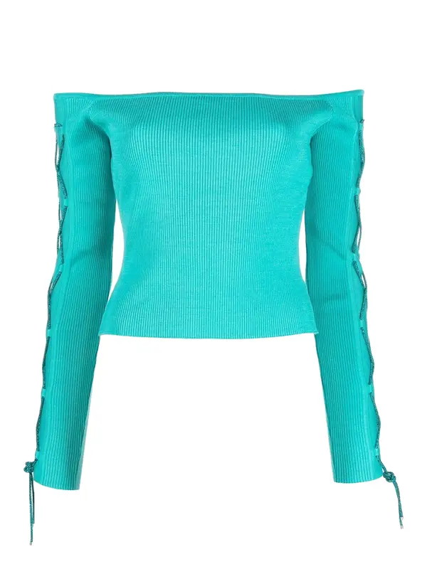 Giuseppe Di Morabito Off-shoulder Top - Blue