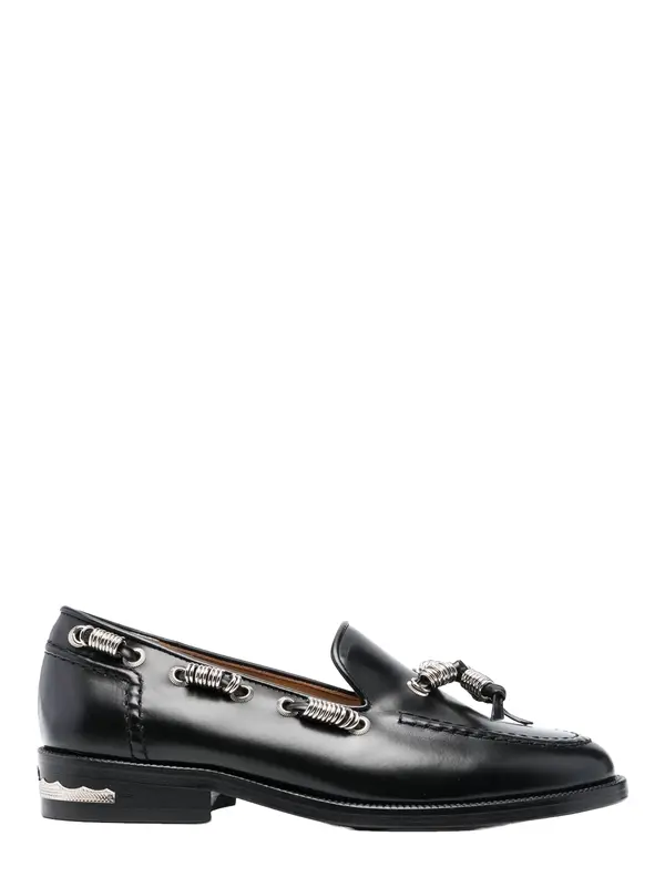 Toga Aj1230 Leather Loafers - Black