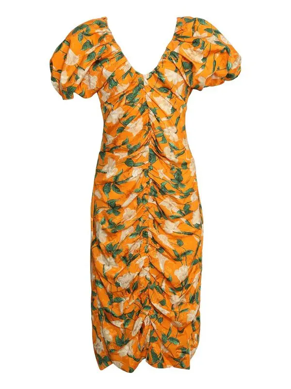 Agua Bendita Camelia Dress - Orange