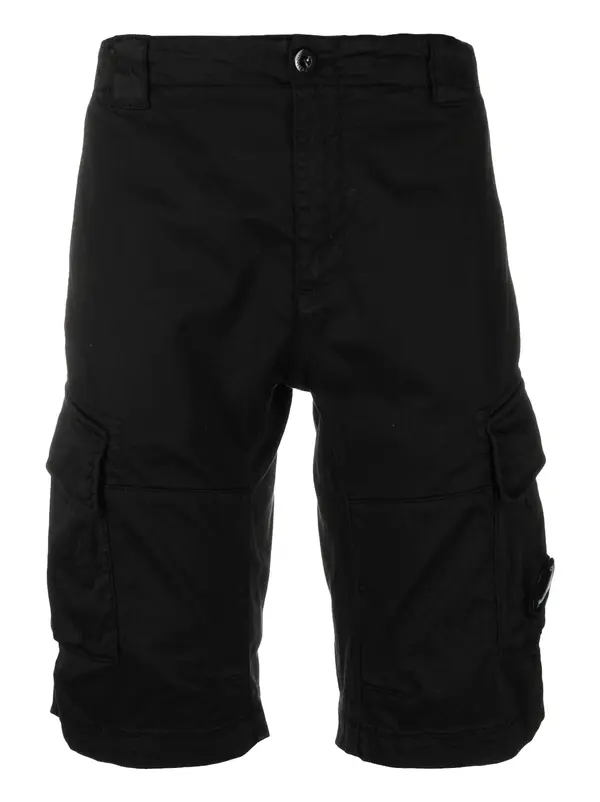 C.P. COMPANY Mid-rise Cargo Shorts - Black