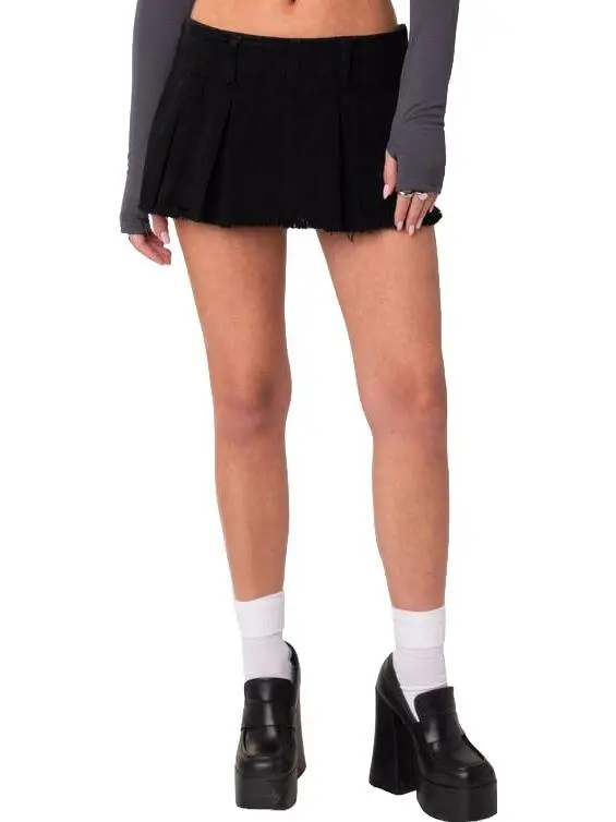 EDIKTED Low Rise Mini Skort - Black