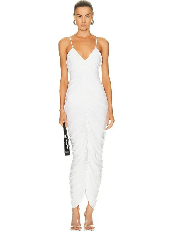 Norma Kamali Slip Diana Gown - Snow White