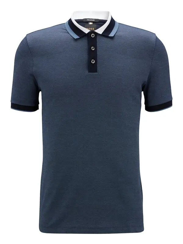 BOSS Cotton Polo Shirt - Blue