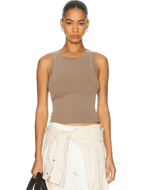Citizens Of Humanity Isabel Rib Tank - Cocoa