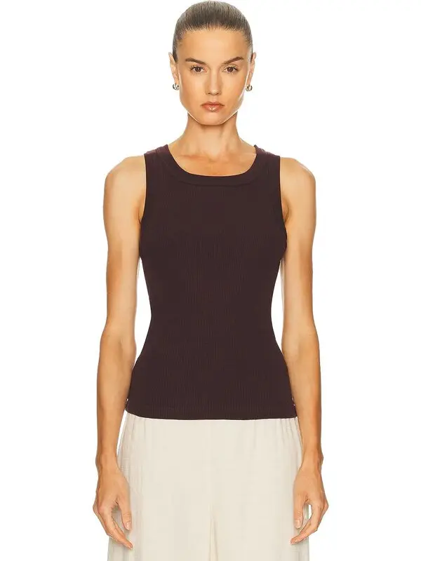 Citizens Of Humanity Isabel Rib Tank - Mahogany