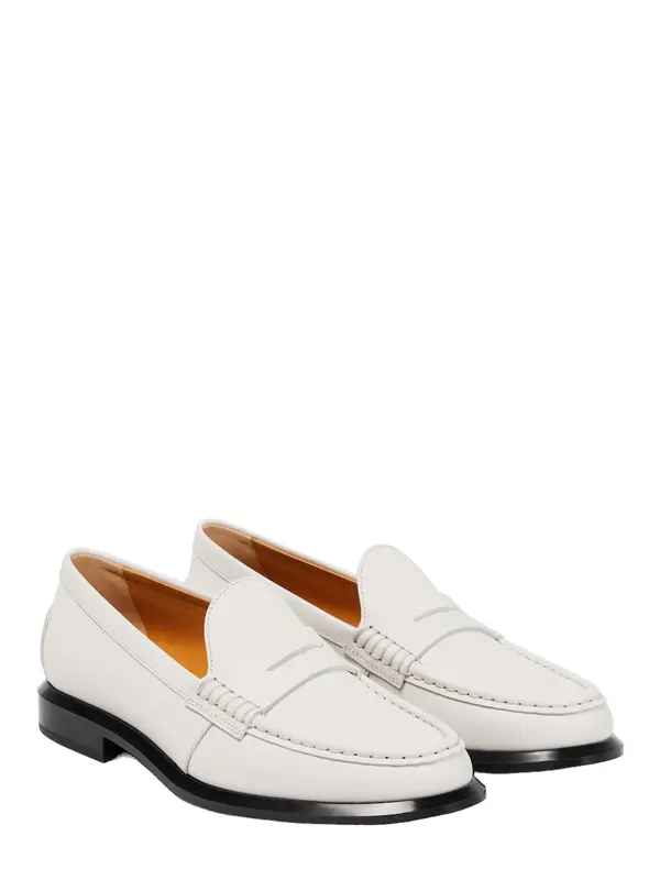 TOD'S Classic Leather Loafers - White