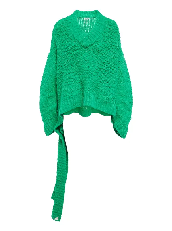 Attico Ruth Alpaca-blend Sweater - Green