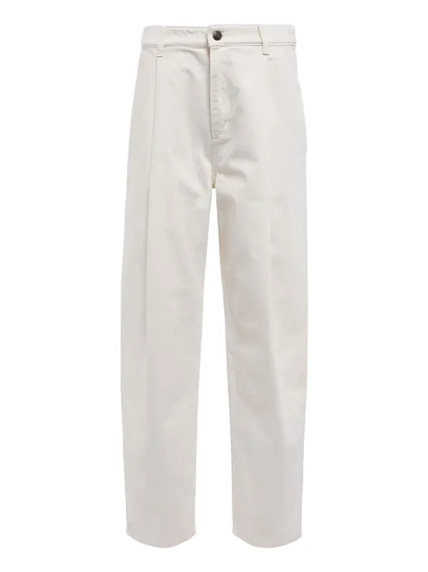 Magda Butrym High-rise Straight Leg Jeans - Neutrals