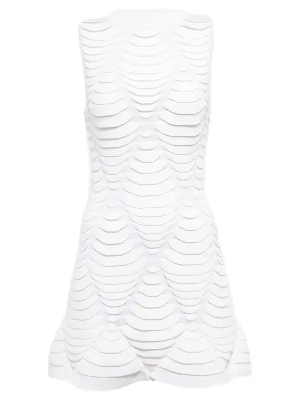 Alaïa Sleeveless Mini Dress - White