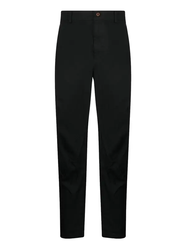 BLACK COMME DES GARÇONS Mid-rise Cropped Trousers - Black