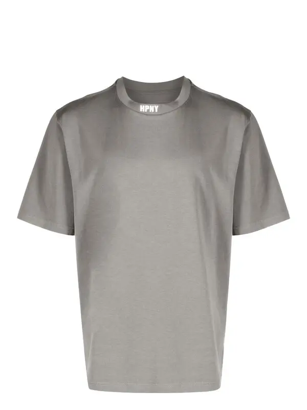 Heron Preston Logo-patch Crew Neck T-shirt - Grey