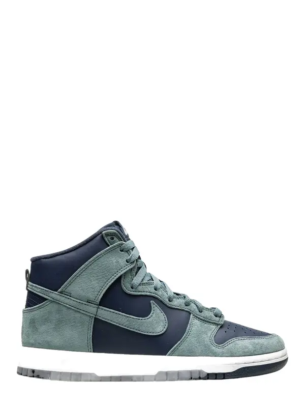 Nike Dunk High Retro Prm Teal Suede Sneakers - Blue
