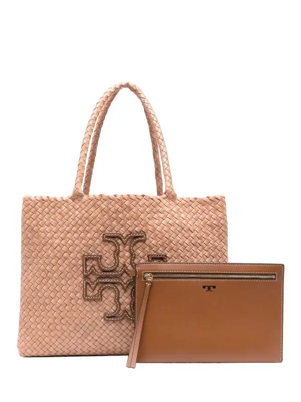 Tory Burch Mcgraw Dragon Woven Tote Bag - Neutrals
