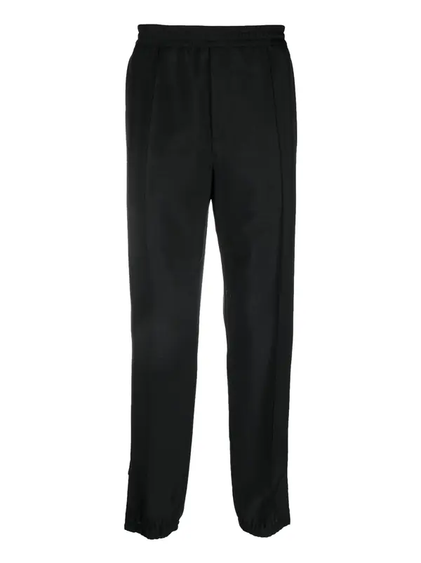 Versace Track Pants With Ankle Zips - Black