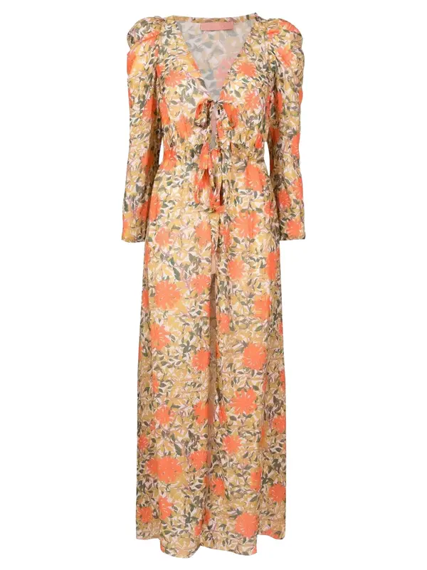 CLUBE BOSSA Darina Floral-print Maxi Dress - Orange