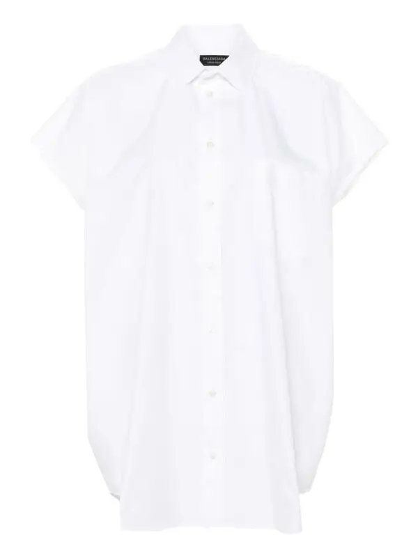 Balenciaga Cotton Sleeveless Shirt - White