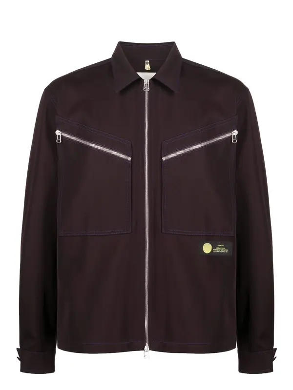 OAMC Zip-up Wool-blend Shirt Jacket - Brown