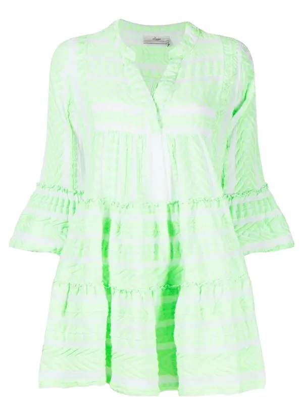 Devotion Ella Bell-sleeve Dress - Green