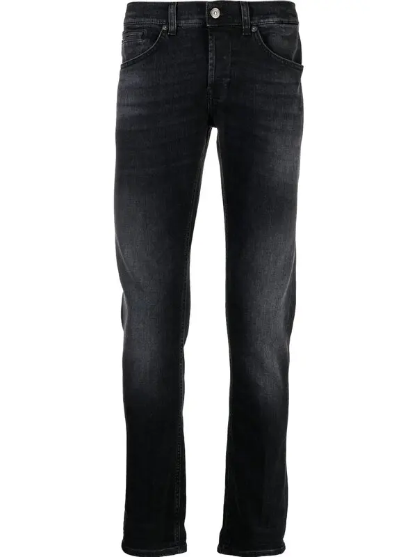 DONDUP Mid-rise Slim Jeans - Black