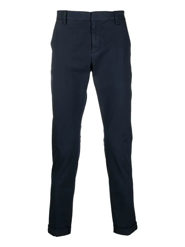 DONDUP Tapered-leg Cropped Chinos - Blue