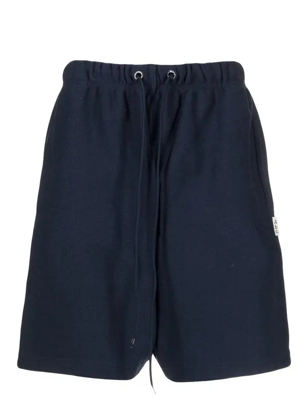 ADVISORY BOARD CRYSTALS Drawstring Track Shorts - Blue