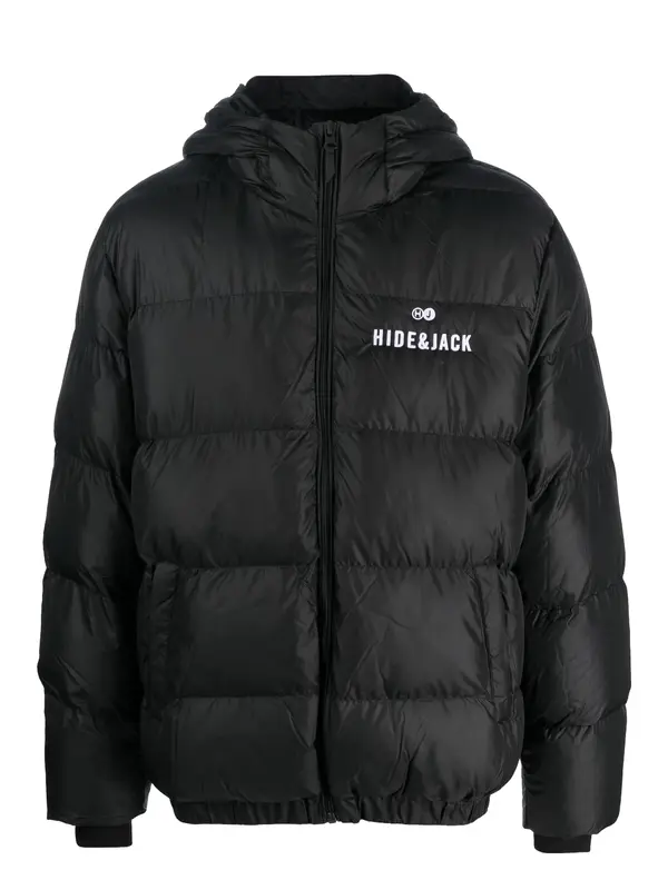 HIDE&JACK Logo-embroidered Padded Jacket - Black