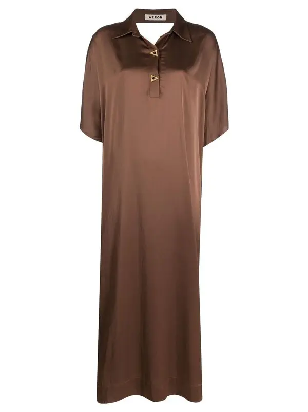 AERON Talbot Midi Dress - Brown