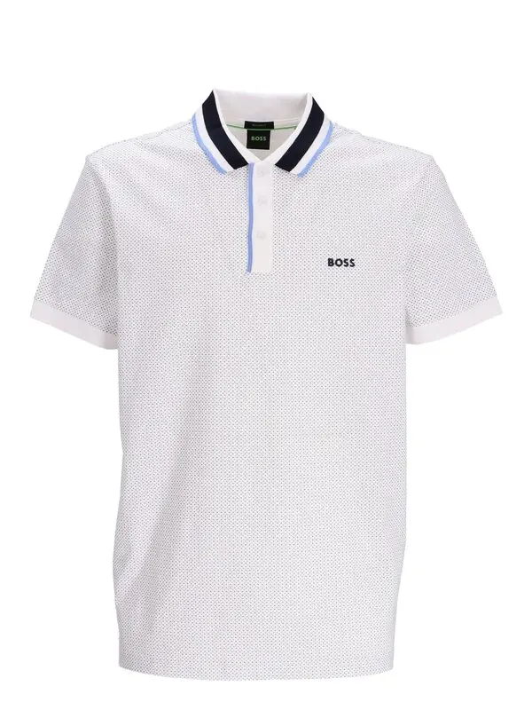 BOSS Embroidered-logo Polo Shirt - White