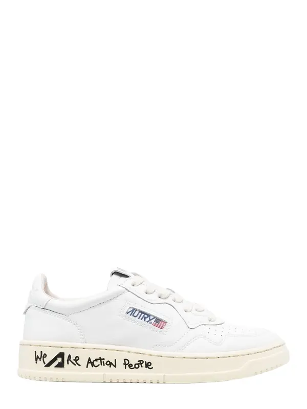 AUTRY Logo-patch Sneakers - White
