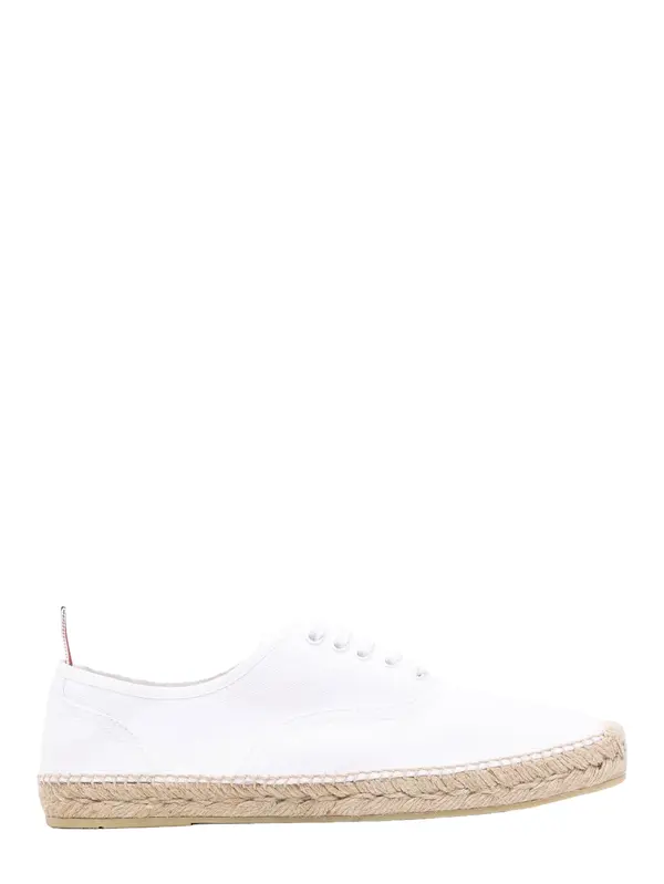 Thom Browne Jute Sole Low-top Sneakers - White