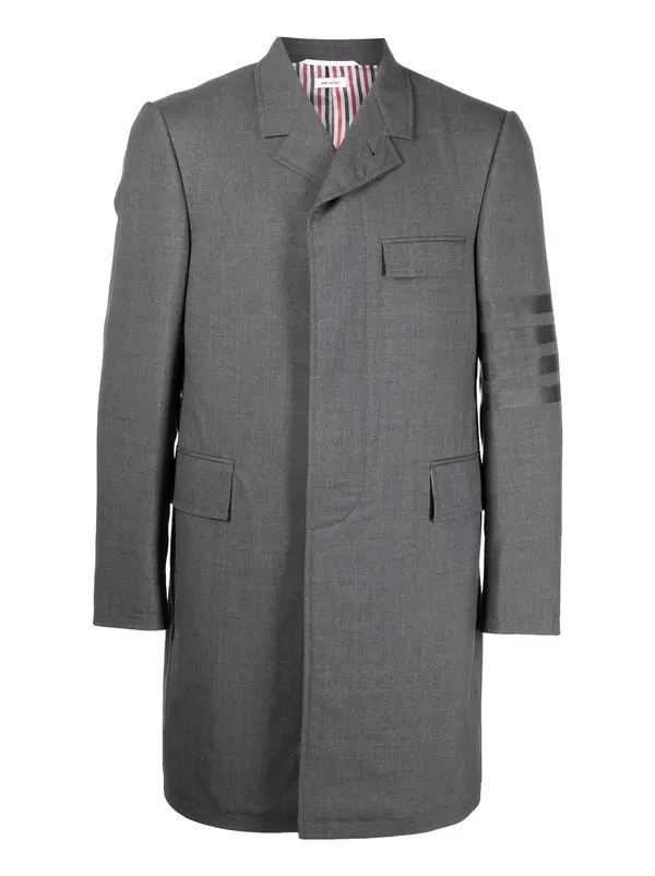 Thom Browne 4-bar Stripe Elongated Blazer - Grey