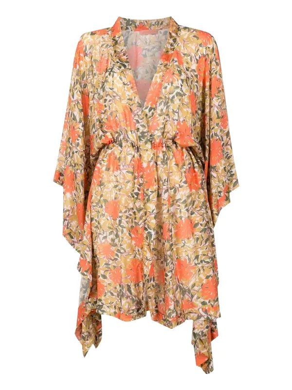 CLUBE BOSSA Nilo Floral-print Dress - Orange
