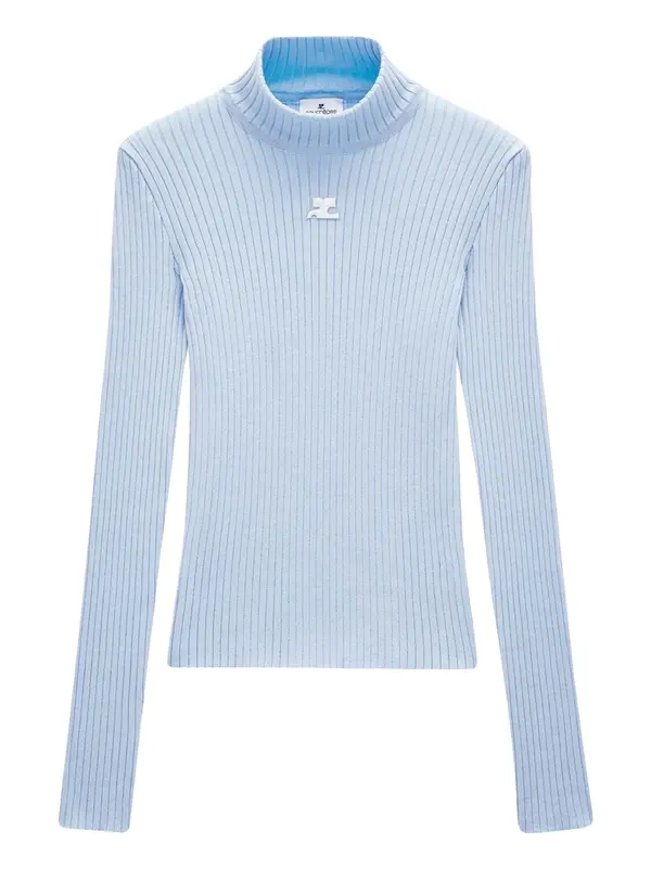 COURREGES Reedition Ribbed Sweater - Blue