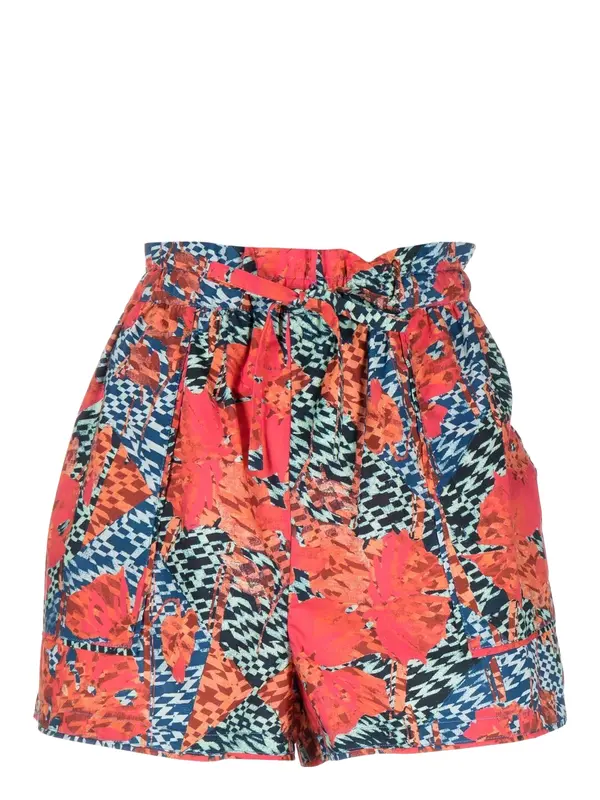 Ulla Johnson Edlyn Mini Shorts - Red