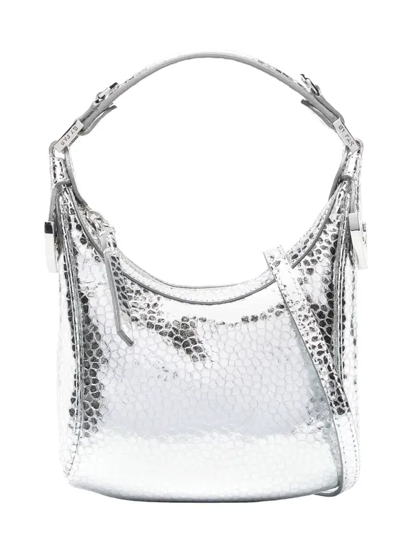 By Far Cosmo Metallic Top-handle Bag - Silver