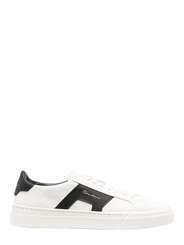 Santoni Leather Low-top Sneakers - White