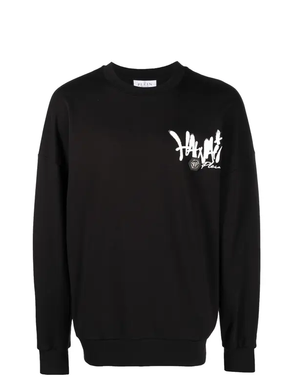 Philipp Plein Hawaii Long-sleeve Sweatshirt - Black